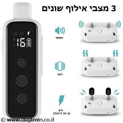 פטילוקס PETILUX |מערכת קולר אילוף אלחוטי לכלבים לכל הגזעים | ציוד מקצועי | קולרים אלקטרוניים