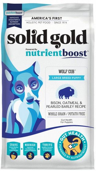 Solid Gold Nutrient Boost מזון לגור מגזע גדול - ביזון ושיבולת שועל