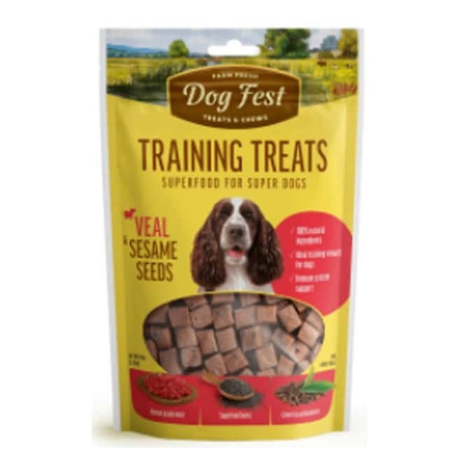 פטילוקס PETILUX |Dog Fest חטיף אילוף לכלבים עגל וזרעי שומשום 90 גרם | חטיפים | חטיפים