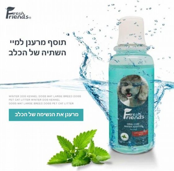 מי פה לכלבים Fresh Friends - נשימה בריאה לכלב שלך