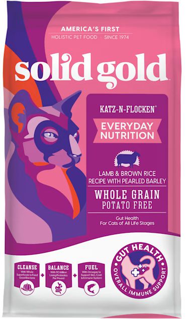 Solid Gold Nutrient Boost מזון לחתול טלה ואורז חום