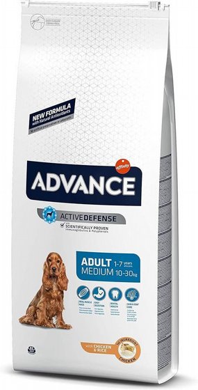 ADVANCE אדוונס מזון לכלב בוגר מגזע בינוני טעם עוף